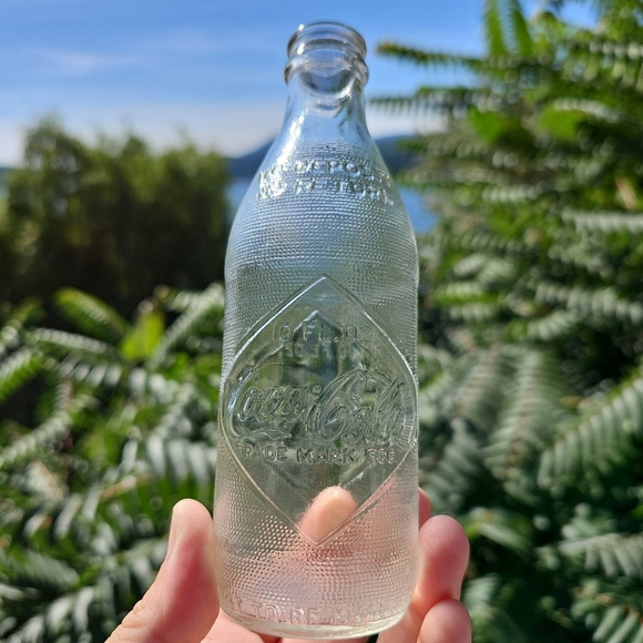 Coca Cola | Accents | Coca Cola Oz Clear Embossed Double Diamond Logo ...
